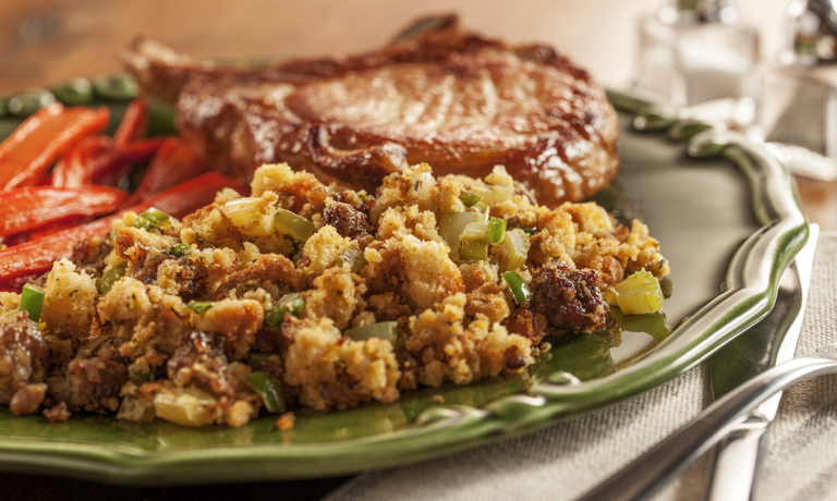 Sausage and Herb Stuffing Recipe | Bob Evans
