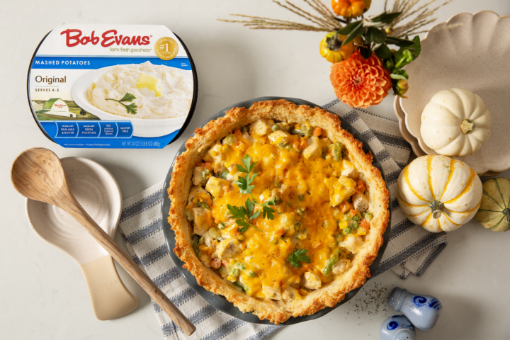 Chicken Pot Pie with Potato Crust Recipe | Bob Evans