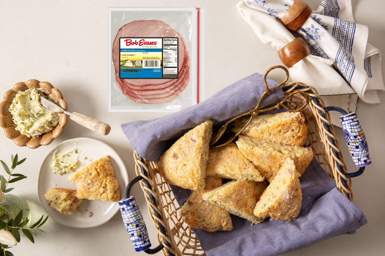 Irish Cheddar, Ham and Chive Scones | Bob Evans