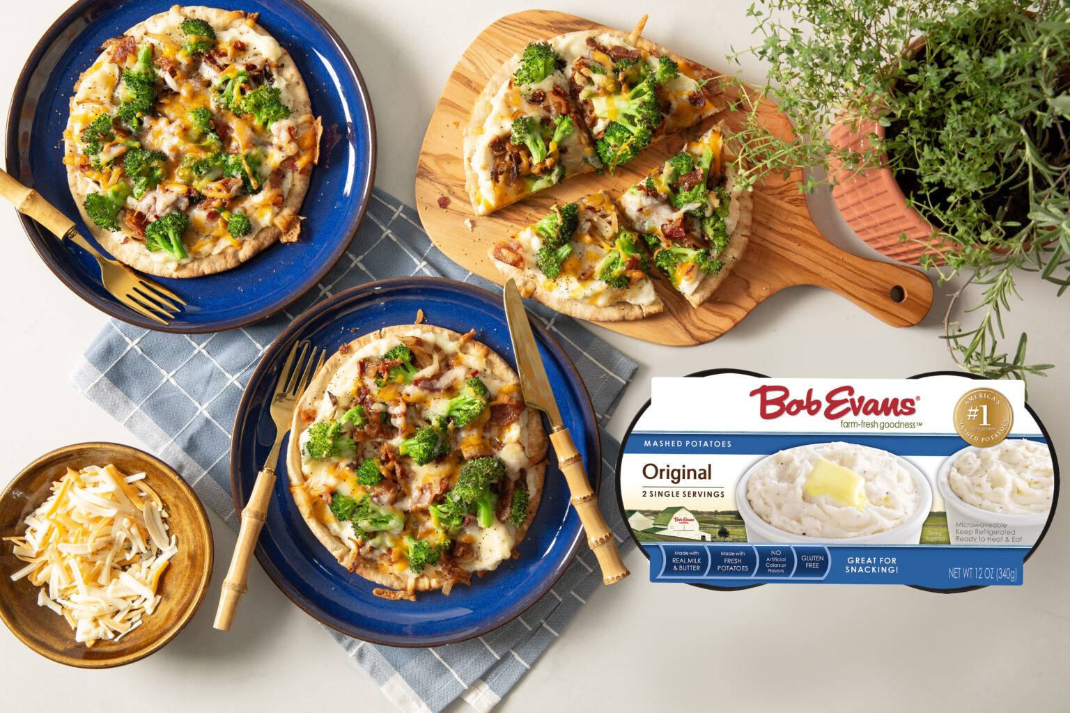 Mashed Potato Pizzas | Bob Evans